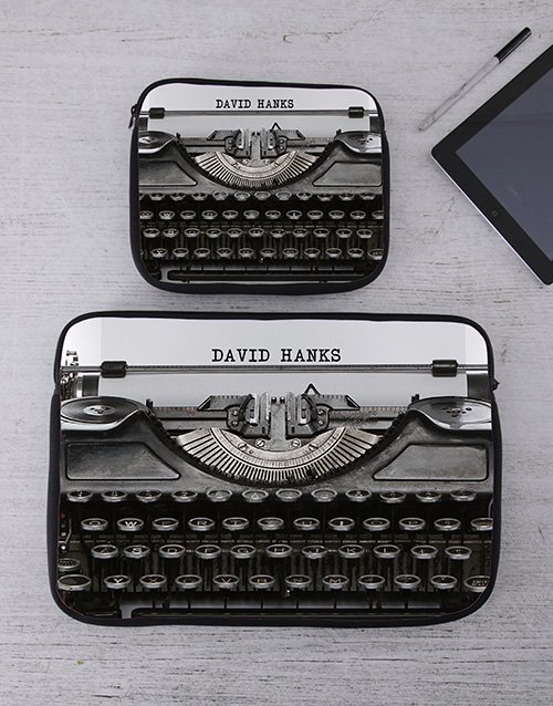 Personalised Typewriter Tablet or Laptop Sleeve - Hamperlicious